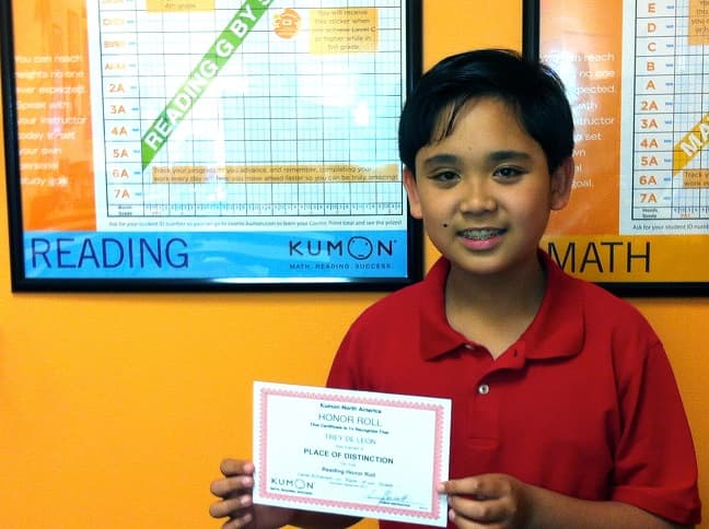 Becoming A Kumon Reading Completer Trey s Kumon Success Story Kumon