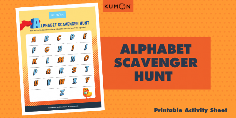 Alphabet Scavenger Hunt Activity Sheet - Student Resources