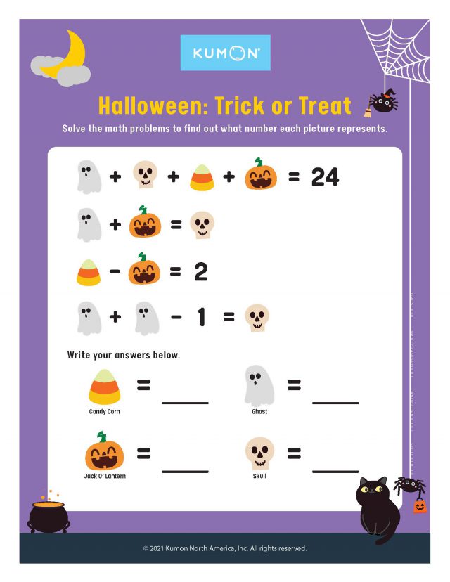 Halloween: Trick or Treat? Activity Sheet - Student Resources