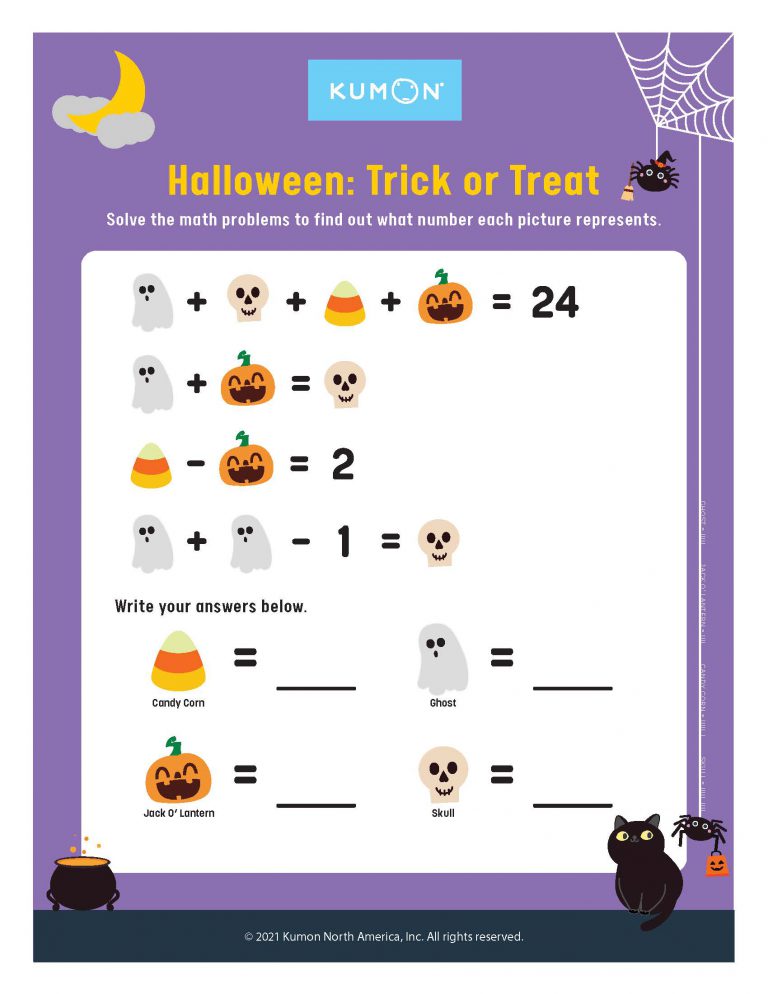 Halloween: Trick or Treat? Activity Sheet - Student Resources