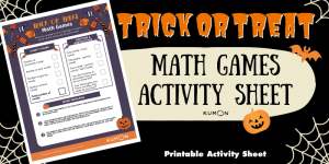 Trick Or Treat Math Games Activity Sheet - Student Resources