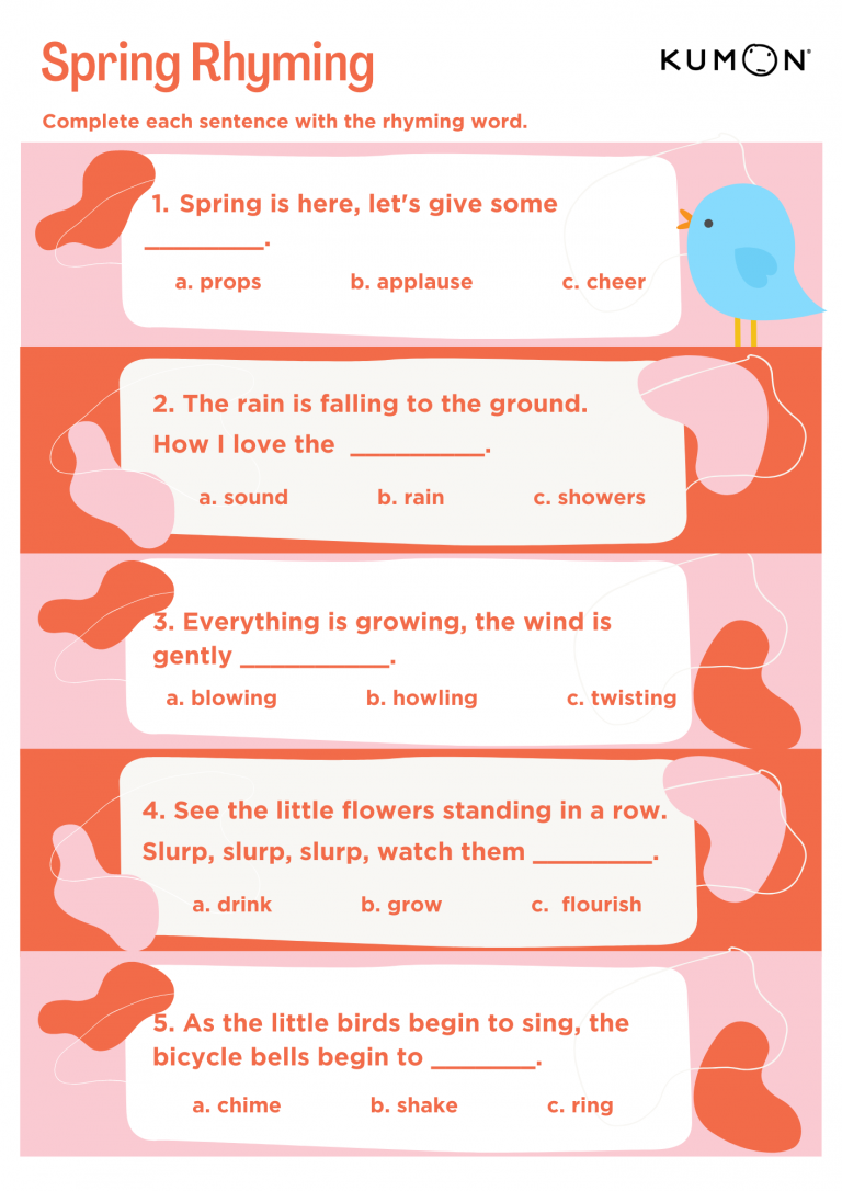 Spring Rhyming Activity - Student Resources