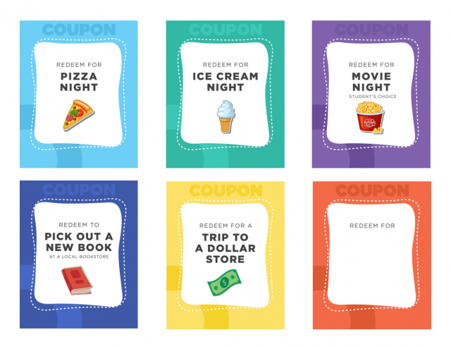 Reading Rewards Coupon Book - Student Resources